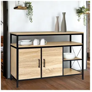 Soldes d'hiver 2026 : Idmarket - Buffet bas 2 portes 100 cm detroit ...