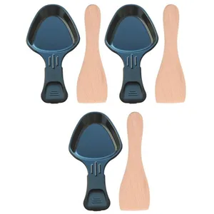 Tefal Lot de 3 coupelles à raclette et 3 pelles en bois pour Poêlon sp ...