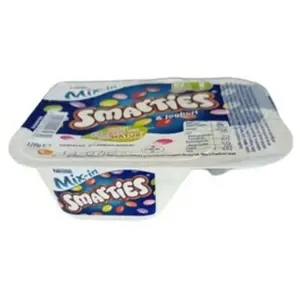 Nestlé Smarties Yogurt - yaourt double chambre au chocolat 120g pas cher